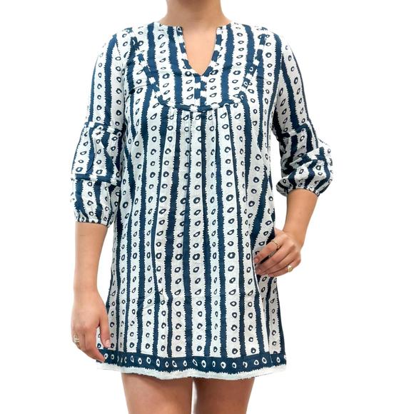 La Plage | Dresses | New La Plage Jordan Batik Stripes Tunic Dress In ...